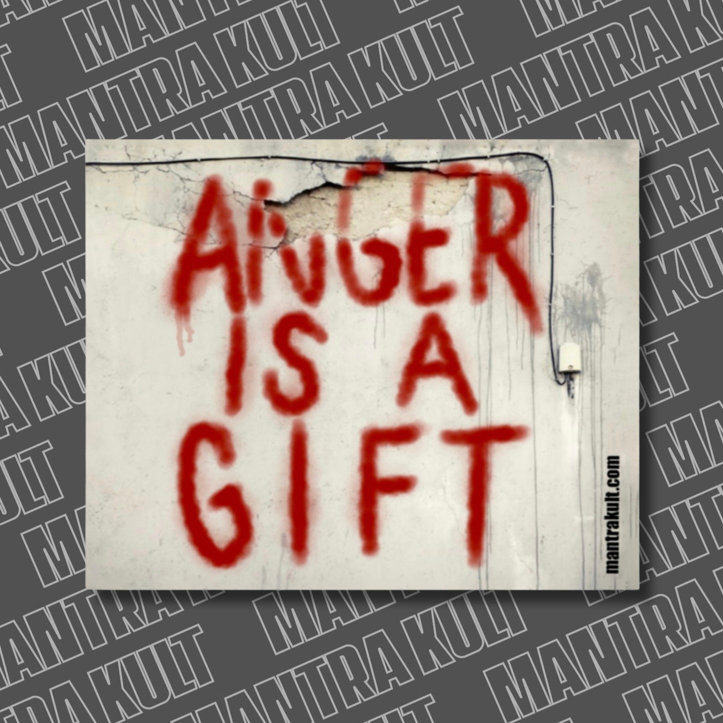 Anger Is A Gift Sticker – Mantra Kult